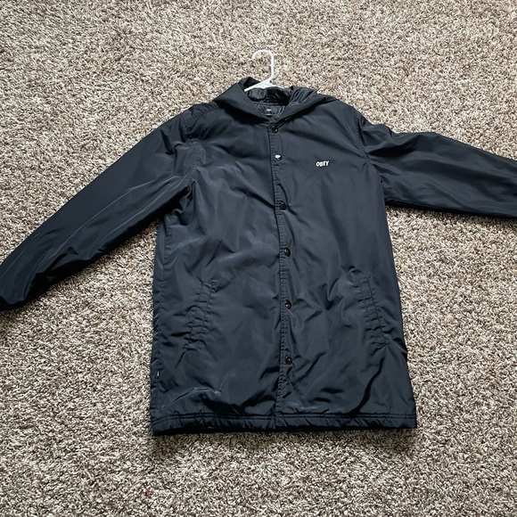 Obey | Jackets & Coats | Mens Black Obey Jacket | Poshmark